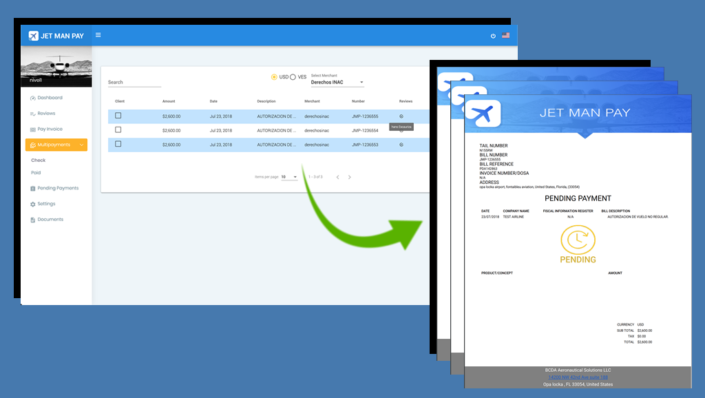 JET MAN PAY | Easy Invoice, Billing and Payments for Airports and FBO's