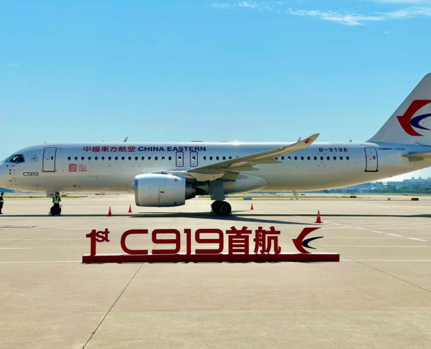 El avión C919 de China desafía a Boeing y Airbus en la industria del ...
